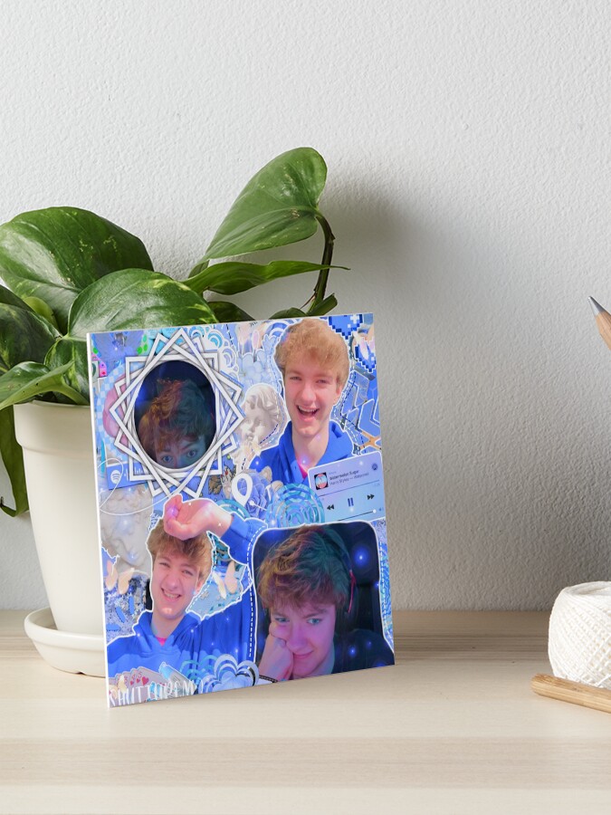 "Tommyinnit blue " Art Board Print for Sale by shuttupemo | Redbubble