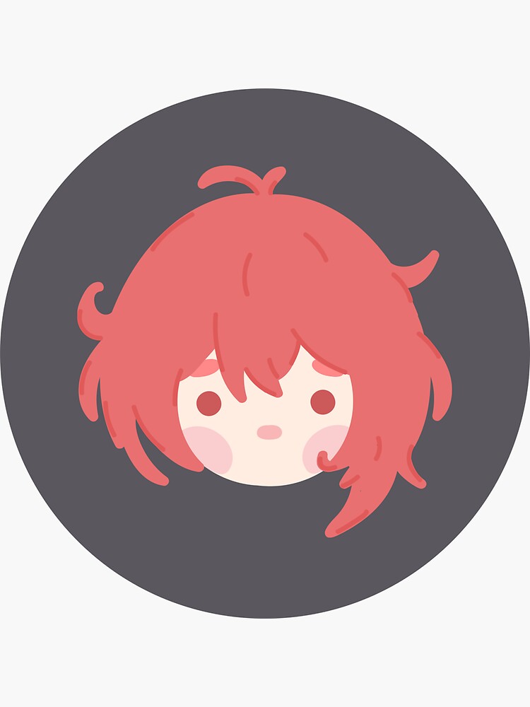 Pegatina «Diluc Genshin Impact Cute Illustration Fanart Mihoyo» de ...