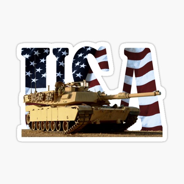 "M1 Abrams Tank" Sticker for Sale by ERIDIaNARtS | Redbubble
