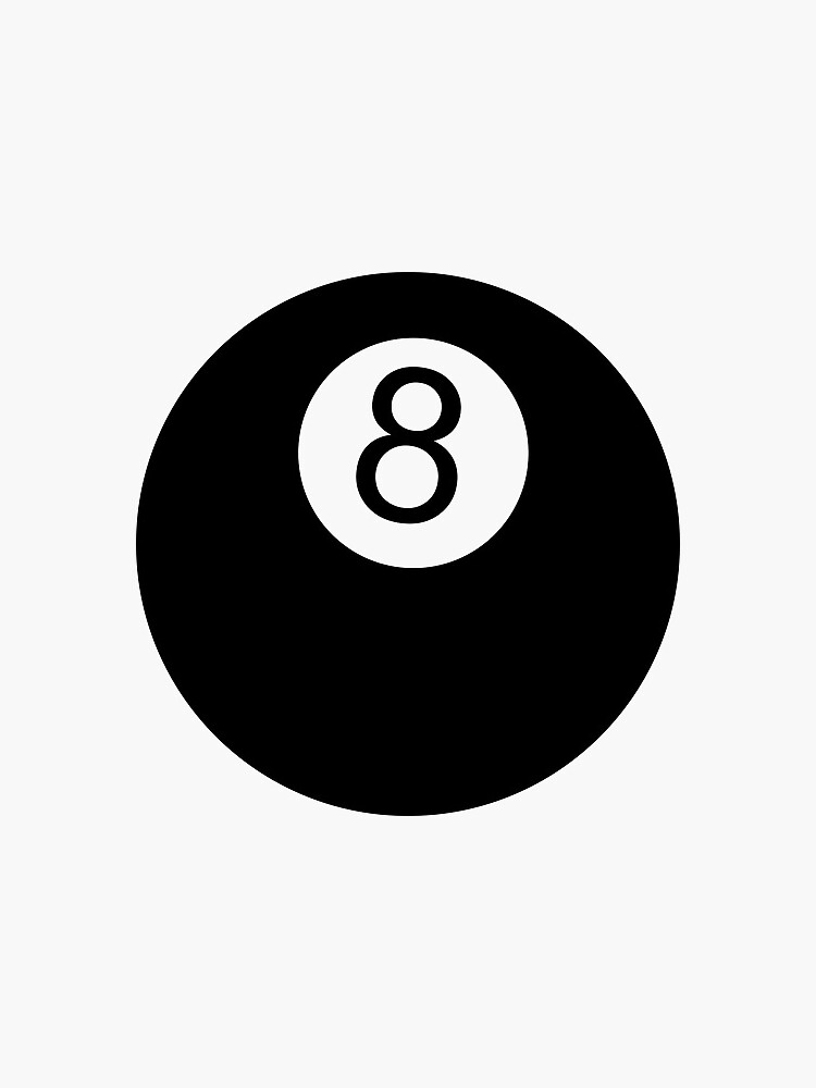 "8 Ball" Sticker for Sale by KMTMart | Redbubble