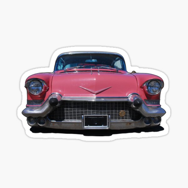 "Cadillac Pink '57 " Sticker for Sale by TruleyUnique | Redbubble