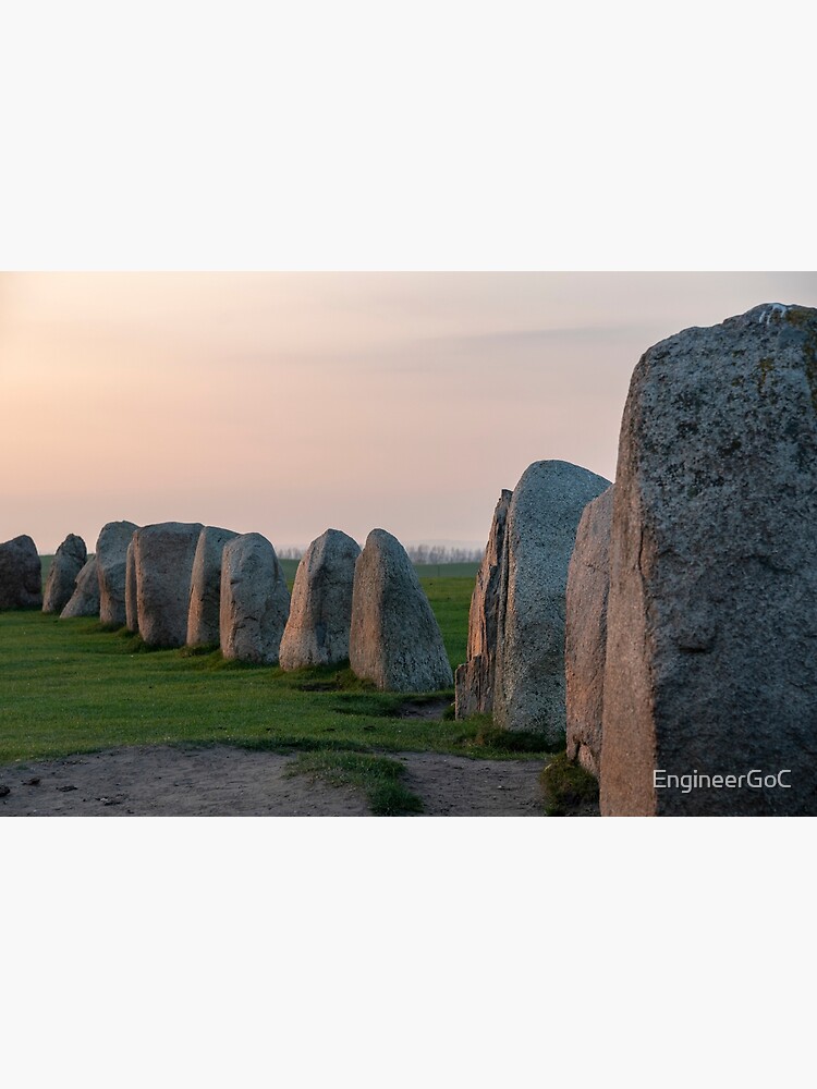 "Historic stone ship in Sweden" Poster by EngineerGoC | Redbubble