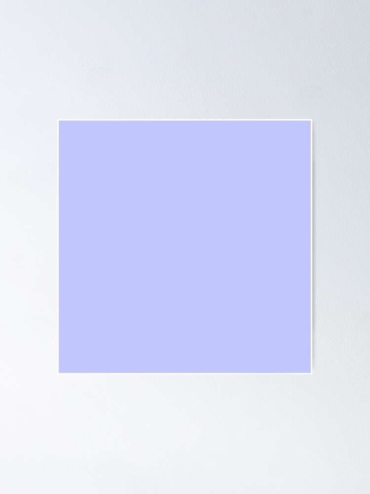 "Light periwinkle color" Poster for Sale by Grandeurdesigns | Redbubble