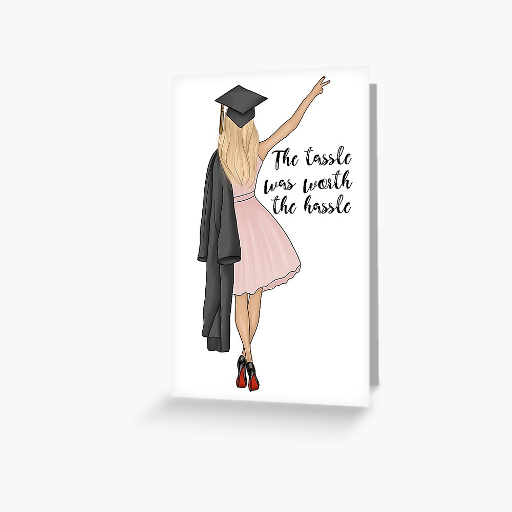 "Class of 2021 girl blonde girl" Greeting Card for Sale by CsillaDreams ...
