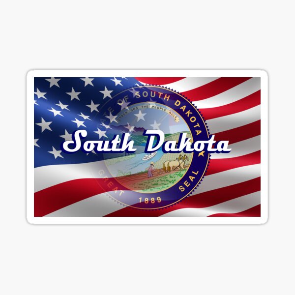 "state of south dakota" Sticker for Sale by Suerowich | Redbubble