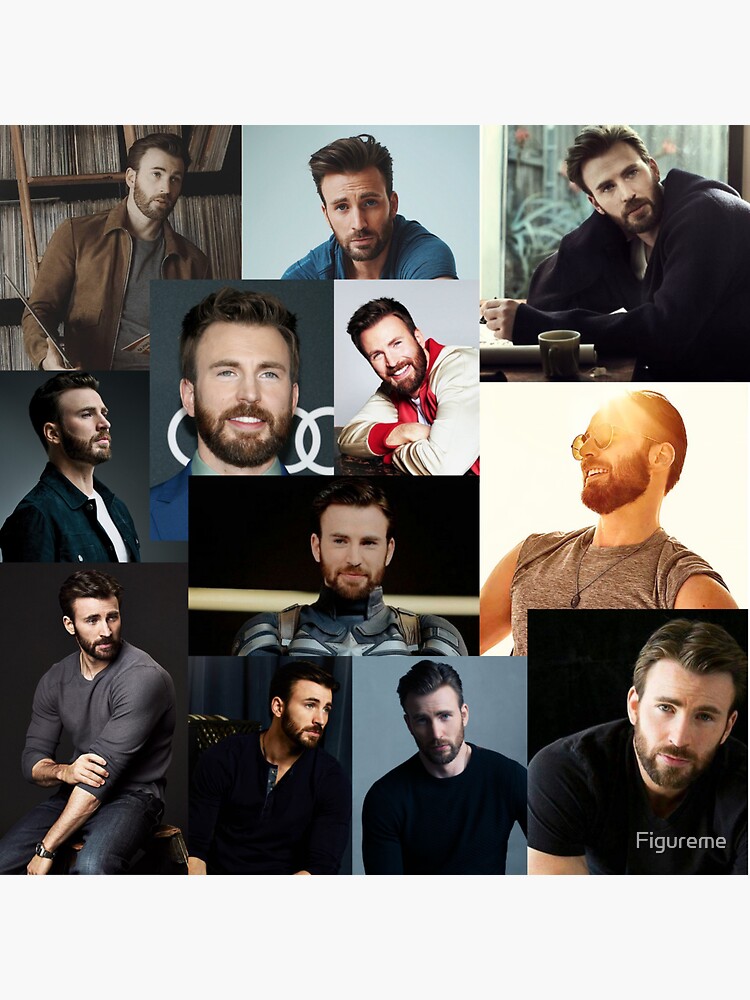 "Chris Evans collage" Sticker for Sale by Figureme | Redbubble