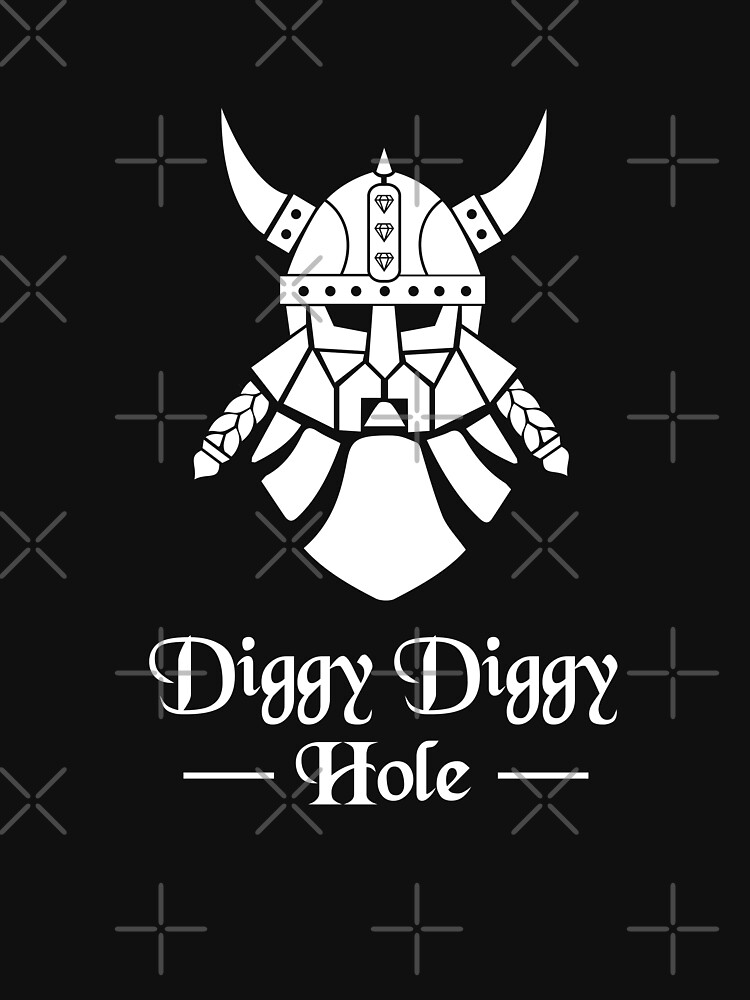 "Dwarf diggy hole white" Essential T-Shirt by XeRose | Redbubble