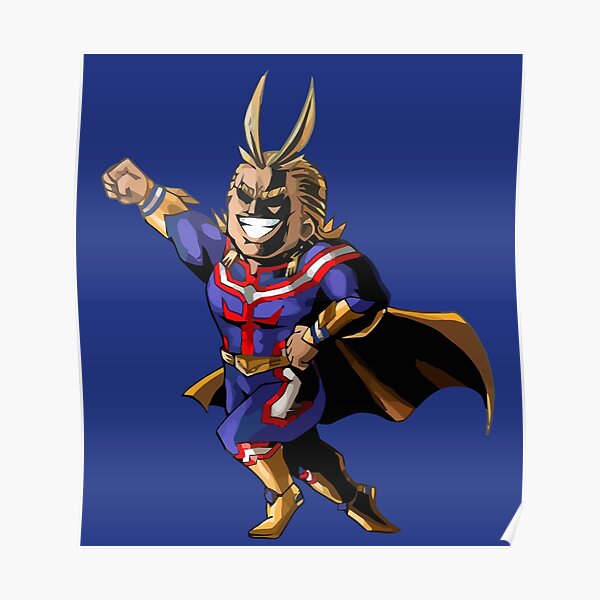 "Chibi All Might" Poster by conatron13 | Redbubble