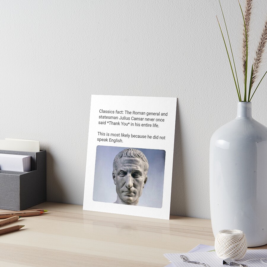 "funny Julius Caesar meme" Poster for Sale by Natalie-kha | Redbubble