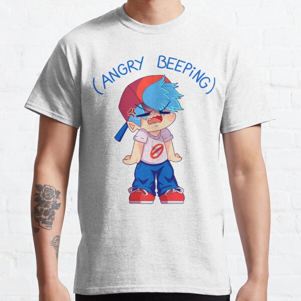 "Friday Night Funkin Angry Beeping Boyfriend" T-shirt for Sale by ...