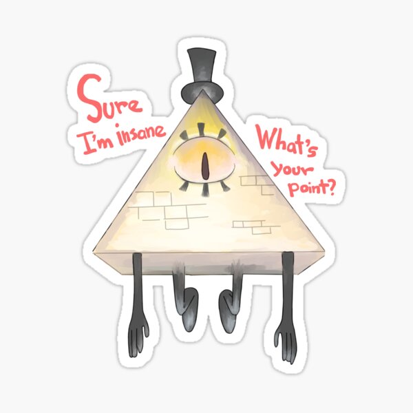 "Bill Cipher" Sticker for Sale by PPJr456 | Redbubble