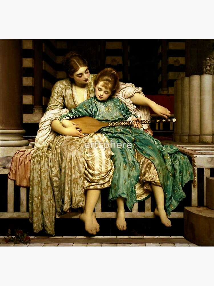 "The Music Lesson by Frederic Leighton, 1877, Music Student, Teacher ...