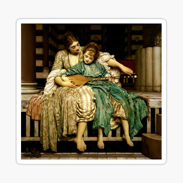 "The Music Lesson by Frederic Leighton, 1877, Music Student, Teacher ...