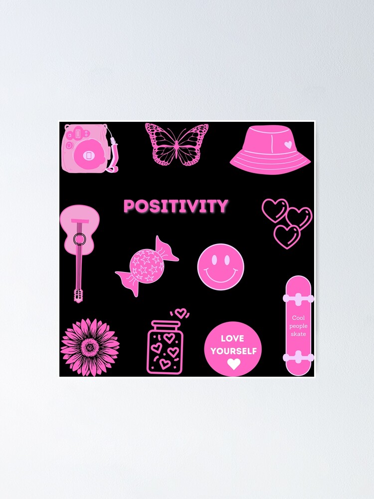 "Cute pink" Poster for Sale by Hoetoons | Redbubble