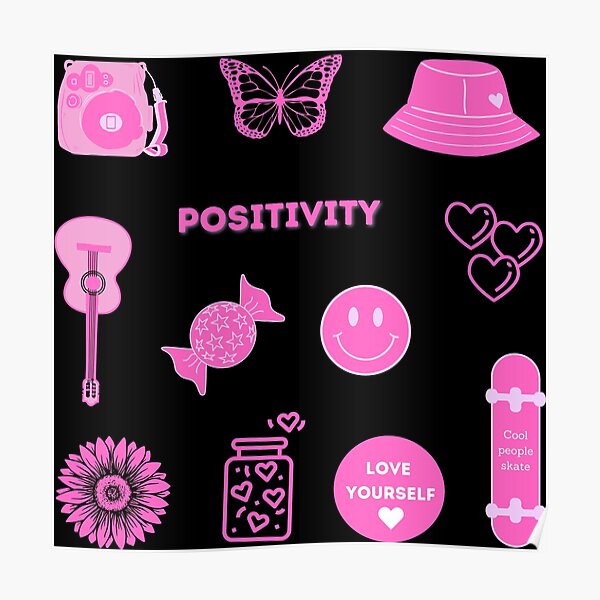 "Cute pink" Poster for Sale by Hoetoons | Redbubble
