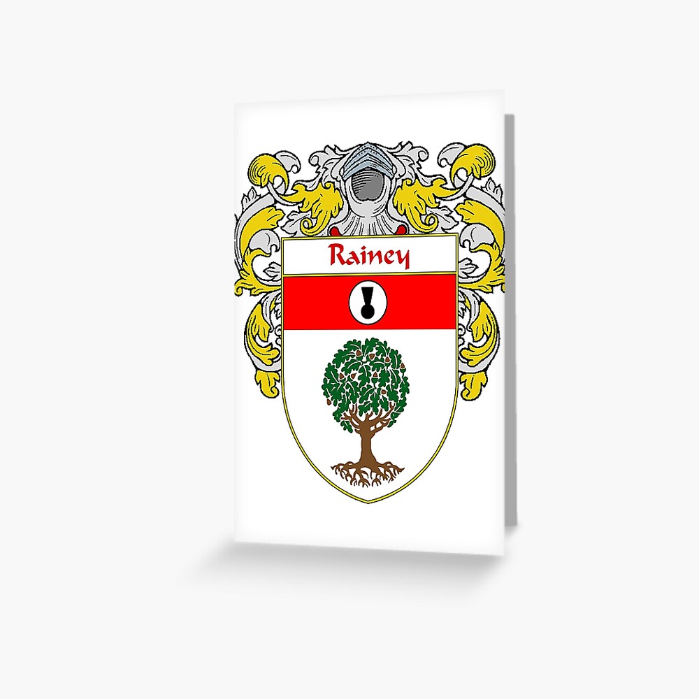 "Rainey Coat of Arms / Rainey Family Crest" Greeting Card by IrishArms ...