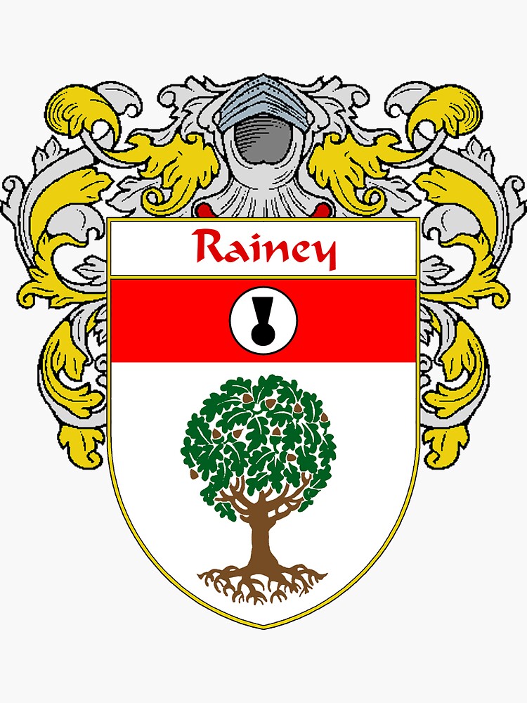 "Rainey Coat of Arms / Rainey Family Crest" Sticker for Sale by ...