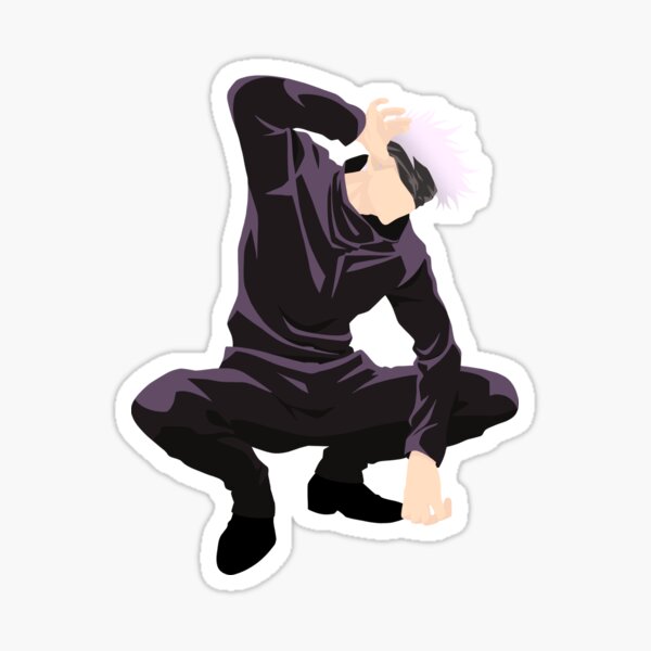 "Gojo Satoru - Jujutsu Kaisen - minimalist anime print - white version ...