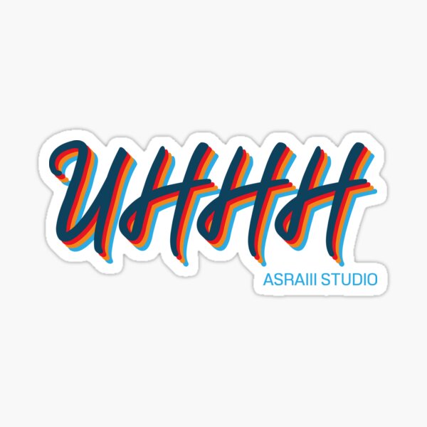 "uhhh" Sticker for Sale by Asraiii | Redbubble