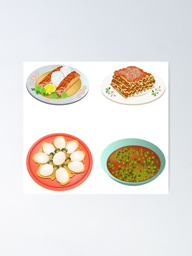 "Bio fast food menu 2" Poster for Sale by A4us | Redbubble