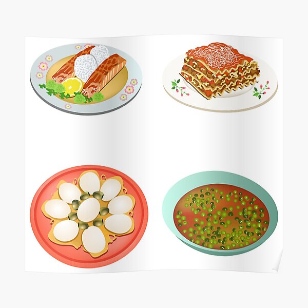 "Bio fast food menu 2" Poster for Sale by A4us | Redbubble