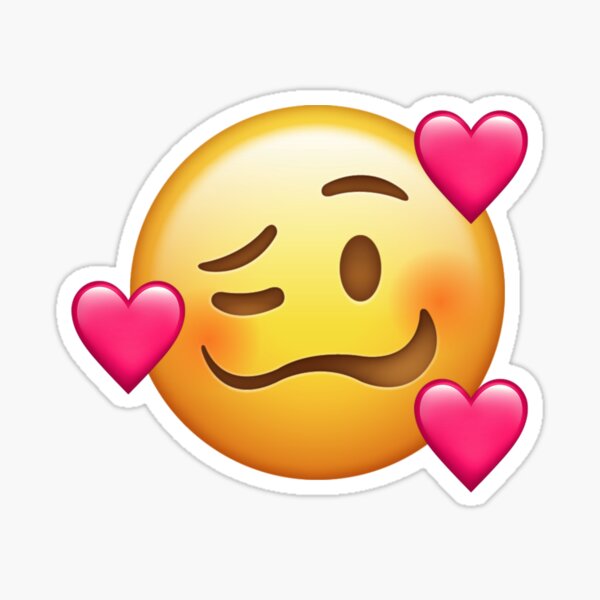 "LOVE EMOJI" Sticker by odinsxn | Redbubble