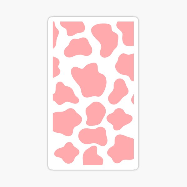 Pegatina «diseño de estampado de vaca rosa, estampado de vaca rosa ...