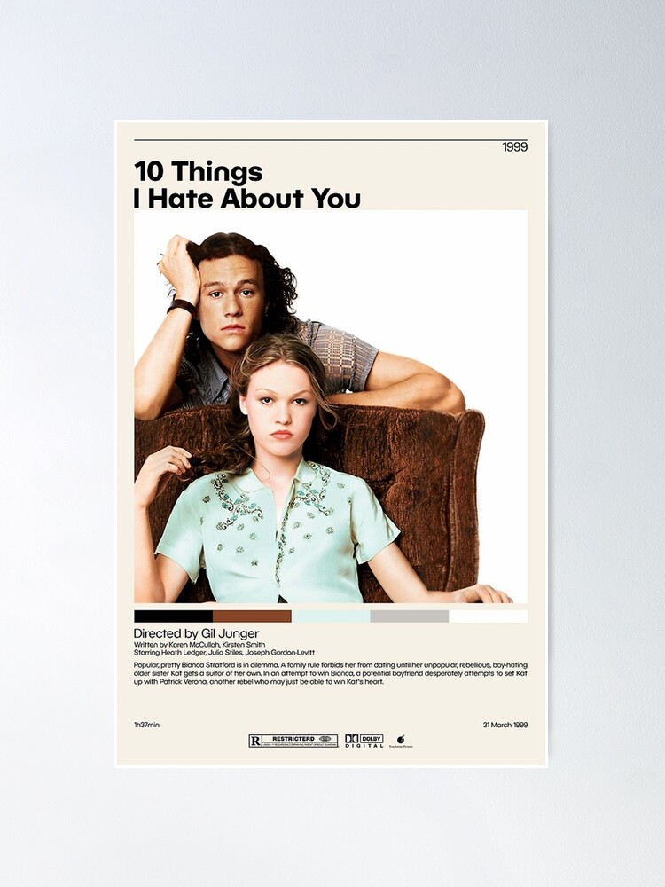10 Things I Hate About You Gil Junger Poster sold by Georgeanne Wry ...