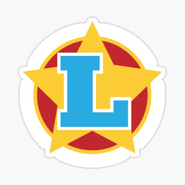 "Superhero Letter L. Star and stripes" Sticker for Sale by mgulin ...