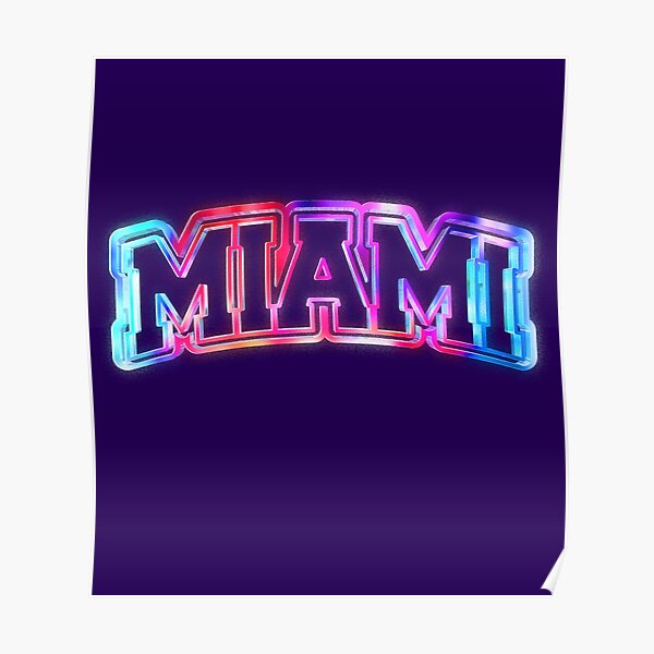 "MIAMI BY NIGHT - ART DECO DISTRICT" Poster by ArtistaShop | Redbubble