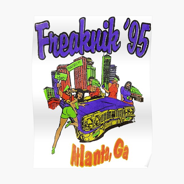  Freaknik Vintage Freaknik Festival T Shirt Reprint Poster For Sale 