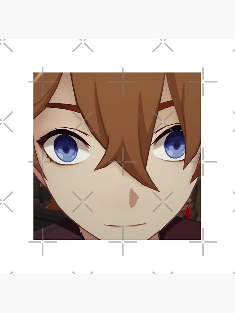 "Childe (Tartaglia) Face Meme" Pin for Sale by lovelysophiet1 | Redbubble