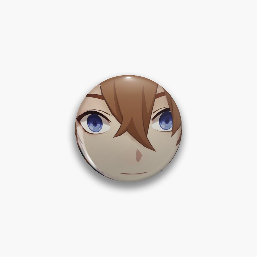 "Childe (Tartaglia) Face Meme" Pin for Sale by lovelysophiet1 | Redbubble