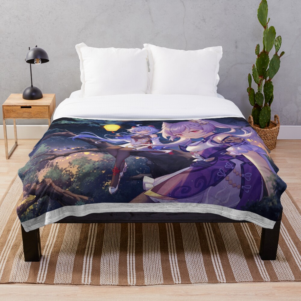 "Ganyu and Keqing - Genshin Impact" Throw Blanket for Sale by Aka ...