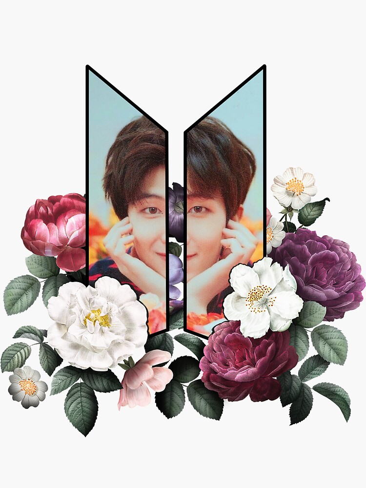 "BTS Flower Logo RM" Sticker by BakwonMin | Redbubble