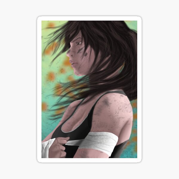 "tomb raider" Sticker by RahullGahlawat | Redbubble