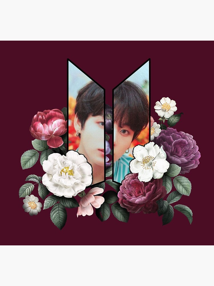 "BTS Flower Logo Jungkook" Art Print for Sale by BakwonMin | Redbubble