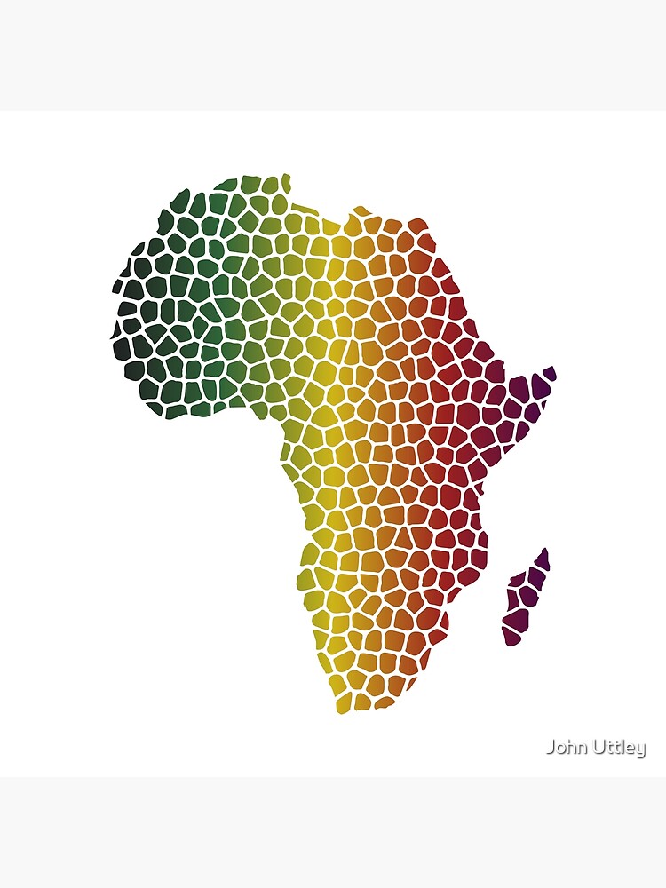 "Stained Glass Africa Map Gradient" Poster for Sale by johnuttley ...