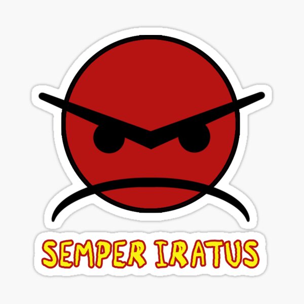 "Angry Marines Semper Iratus" Sticker for Sale by Anglcrafts | Redbubble