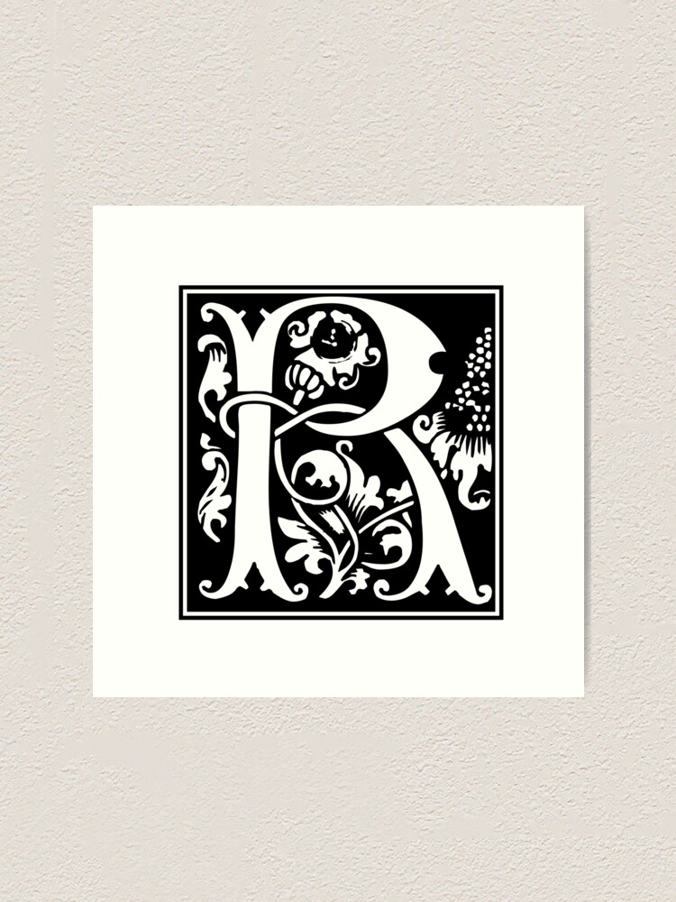 "Gothic letter R" Art Print by Gothic-letters | Redbubble