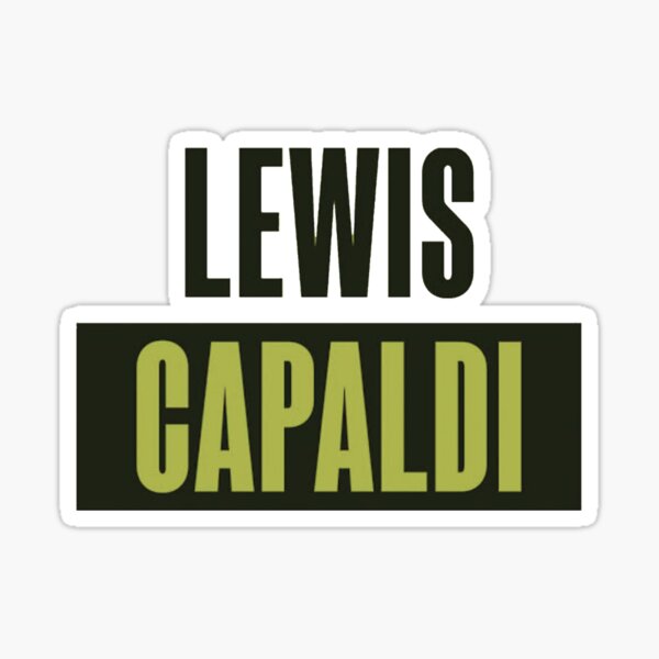 "lewis capaldi best logo " Sticker for Sale by sharonunrch11 | Redbubble