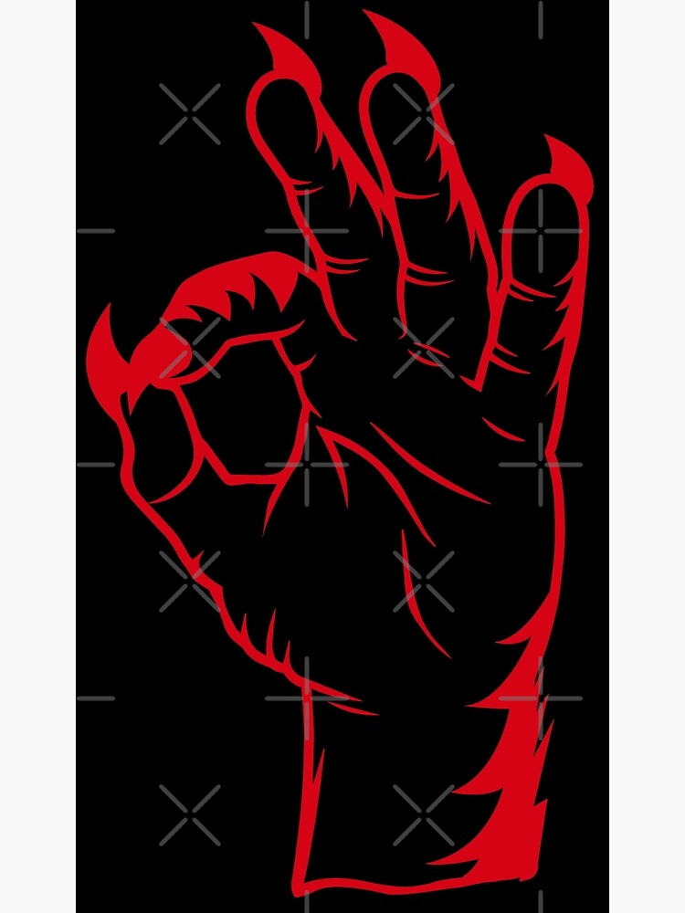 "Werewolf OK Good Perfect Gesture Beast Hand Sign " Art Print for Sale ...