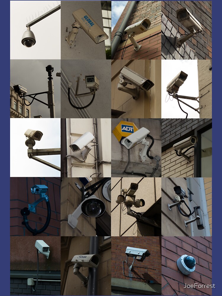 "CCTV Cameras" T-shirt for Sale by JoeForrest | Redbubble | manchester ...