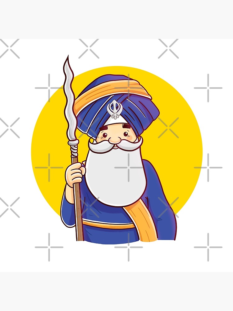 "Sikh Cartoon" Poster by Mirakipulart | Redbubble