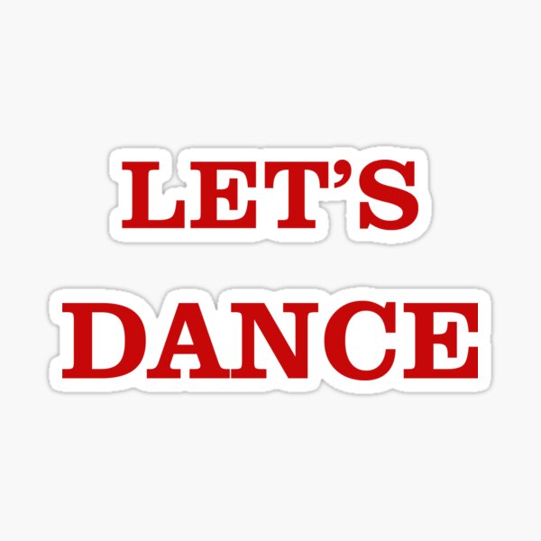 "Let's Dance - Music" Sticker for Sale by jozefbloks | Redbubble