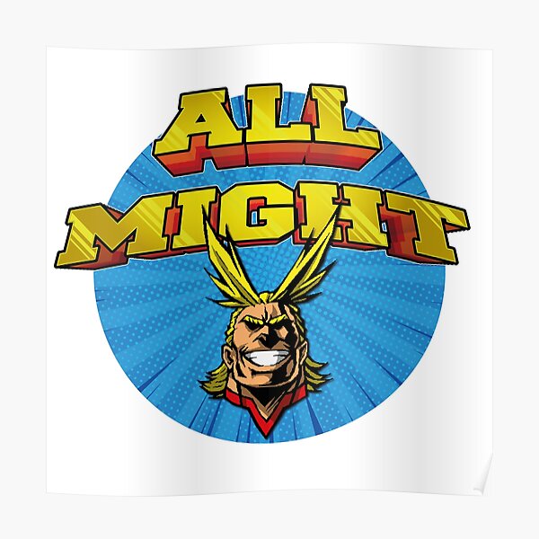 "all might logo" Poster for Sale by cremadesign | Redbubble