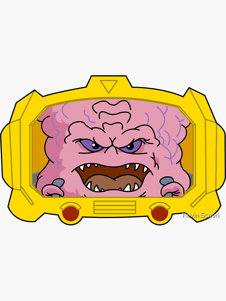 "Krang!" Sticker for Sale by KevinScauri | Redbubble