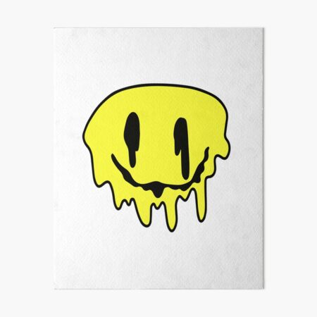 " Smiley Face Drip, Smile icon , Smiley Face " Art Board Print by ...