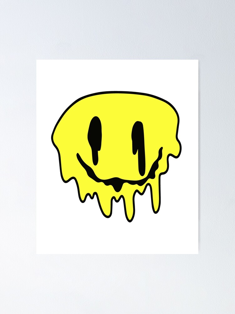 " Smiley Face Drip, Smile icon , Smiley Face " Poster by Golfpanu2020 ...