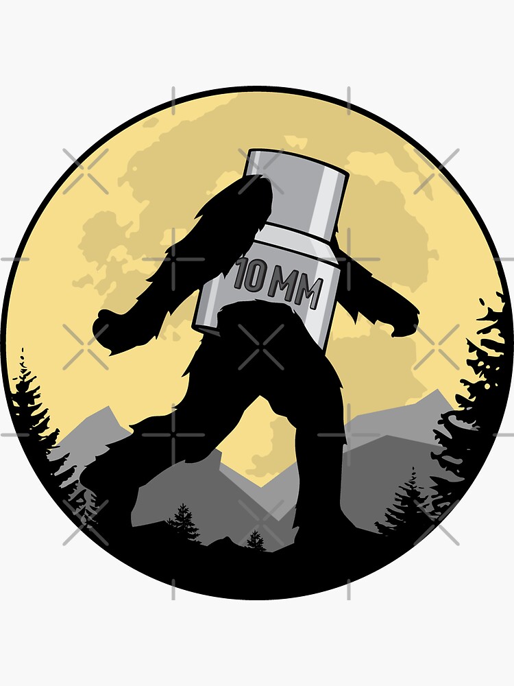 "10mm socket Missing Bigfoot Funny Mechanic" Sticker for Sale by ...